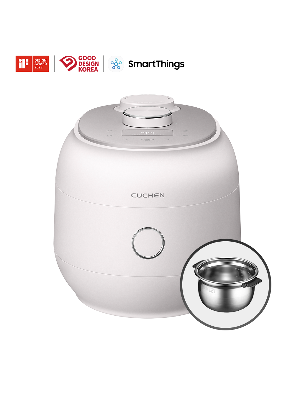 121 ME IH전기압력밥솥 3인용 (블라썸화이트) | 쿠첸